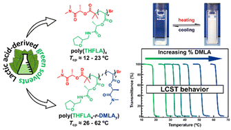 A green solvent-to-polymer upgrading approach to water-soluble LCST ...