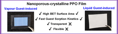 Transparent and flexible high-surface area nanoporous crystalline PPO ...