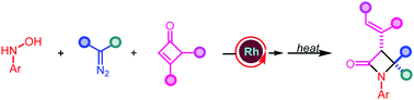 Diastereoselective formation of β-lactams via a three-component ...