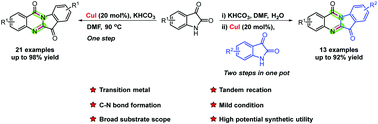 Copper(i)-catalyzed synthesis of natural alkaloid tryptanthrin and its ...
