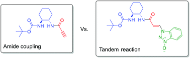 Tandem amide coupling and hydroamination: unexpected benzotriazole ...