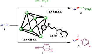 Palladium incorporated MIL-101(Cr): a heterogeneous and reusable catalyst for the C–H ...