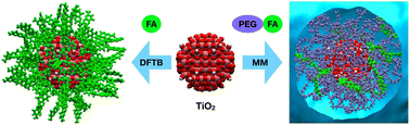 Multi-scale modeling of folic acid-functionalized TiO2 nanoparticles ...