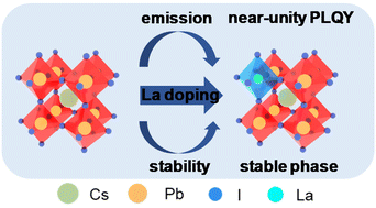 Highly stable lanthanide-doped CsPbI3 perovskite nanocrystals with near-unity quantum yield for ...