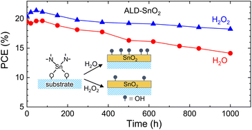 Atomic layer deposition of SnO2 using hydrogen peroxide improves the ...