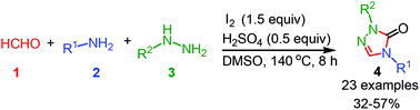 A simple iodine–DMSO-promoted multicomponent reaction for the synthesis ...