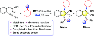 Microwave-accelerated and benzoyl peroxide (BPO)-initiated cyclization ...