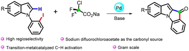 Synthesis of 10H-indolo[1,2-a]indol-10-ones via palladium-catalyzed C–H ...