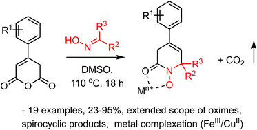 New reagent space and new scope for the Castagnoli–Cushman reaction of ...
