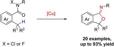 Copper-catalyzed intramolecular iminolactonization cyclization ...