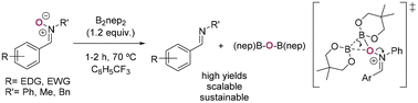 Diboron reagents in the deoxygenation of nitrones - Organic ...