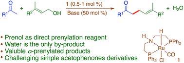 Ruthenium-catalysed α-prenylation of ketones using prenol - Organic ...