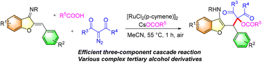Three-component acyloxylation of diazo compounds with carboxylic acids ...