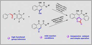 Synthesis of functionalized 3-aryl-3H-benzofuranone derivatives from ...