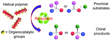 Recent advances in asymmetric organocatalysis based on helical polymers ...