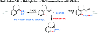 Modular construction of functionalized anilines via switchable C–H and ...