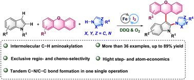 Iron–iodine co-catalysis towards tandem C–N/C–C bond formation: one-pot ...