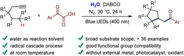 Photo-induced decarboxylative hydroacylation of α-oxocarboxylic acids ...