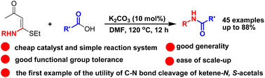 K2CO3-accelerated amidation of carboxylic acids using α-oxo ketene-N,S ...