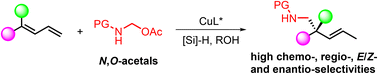 Cu-catalyzed reductive aminomethylation of 1,3-dienes with N,O-acetals ...