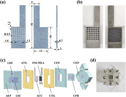 Cathode diffusion layer and current collector with slotted foam ...