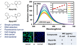 Cationic styryl dyes for DNA labelling and selectivity toward cancer ...