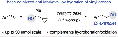 A base-catalyzed approach for the anti-Markovnikov hydration of styrene ...