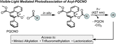 Radical generation enabled by photoinduced N–O bond fragmentation ...