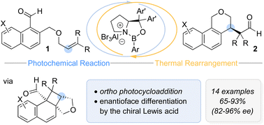 Chiral Lewis acid catalysis in a visible light-triggered cycloaddition ...
