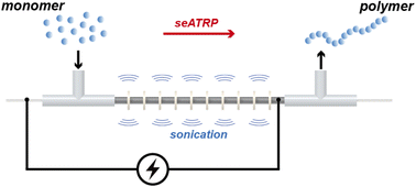 Continuous-flow self-supported seATRP using a sonicated microreactor ...