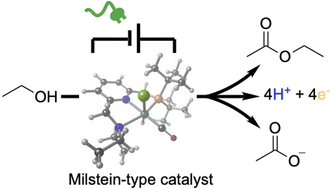Electrification of a Milstein-type catalyst for alcohol reformation ...