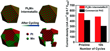 Atomically ordered Pt3Mn intermetallic electrocatalysts for the oxygen ...