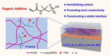 An organic additive assisting with high ionic conduction and dendrite ...