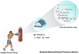 A brushed hemicylindrical pressure sensor based on triboelectricity ...