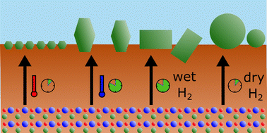 Exsolution on perovskite oxides: morphology and anchorage of ...