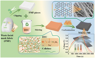 A N/S co-doped free-standing carbon electrode derived from waste facial ...