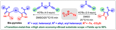 Base-mediated ynone-isocyanide [3+2] cycloaddition: a general method to ...