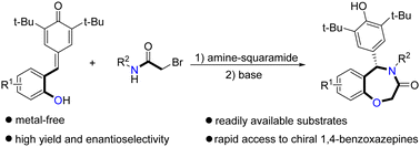 Metal-free and enantioselective synthesis of 1,4-benzoxazepines from ...