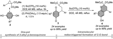 Sc(OTf)3 catalyzed intramolecular single-electron transfer of 2-alkyl-1 ...