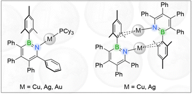 Coinage metal complexes of BN analogues of m-terphenyl ligands ...