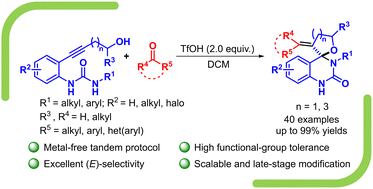 Leveraging cascade alkynyl Prins cyclization towards the ...