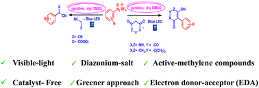 Photo-triggered C-arylation of active-methylene compounds with ...