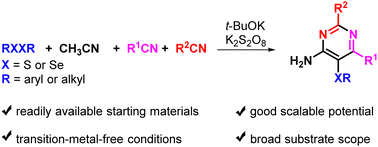 Transition-metal-free four-component reaction of nitriles and ...