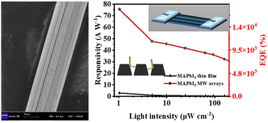Single-crystal MAPbI3 microwire arrays by a bilayer flexible interface ...