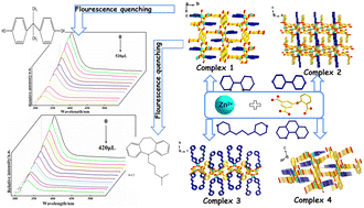 Four Zn(ii)-5-(2-carboxy-phenoxy)-1,3-benzenedicarboxylate coordination polymers induced by ...