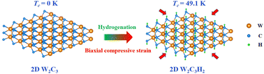Hydrogenation induced high-temperature superconductivity in two ...