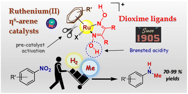 Ruthenium(ii) arene complexes bearing simple dioxime ligands: effective catalysts for the one ...