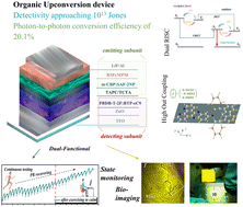 A high-performance dual-functional organic upconversion device with ...