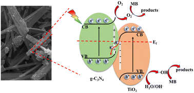 Fabrication of a hybrid phase TiO2/g-C3N4 heterojunction composite with ...