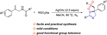 Silver-mediated radical cascade cyclization of N-allylamides with ...